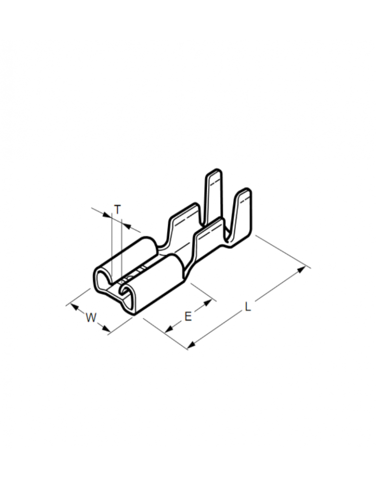 Terminal faston hembra 4.75mm